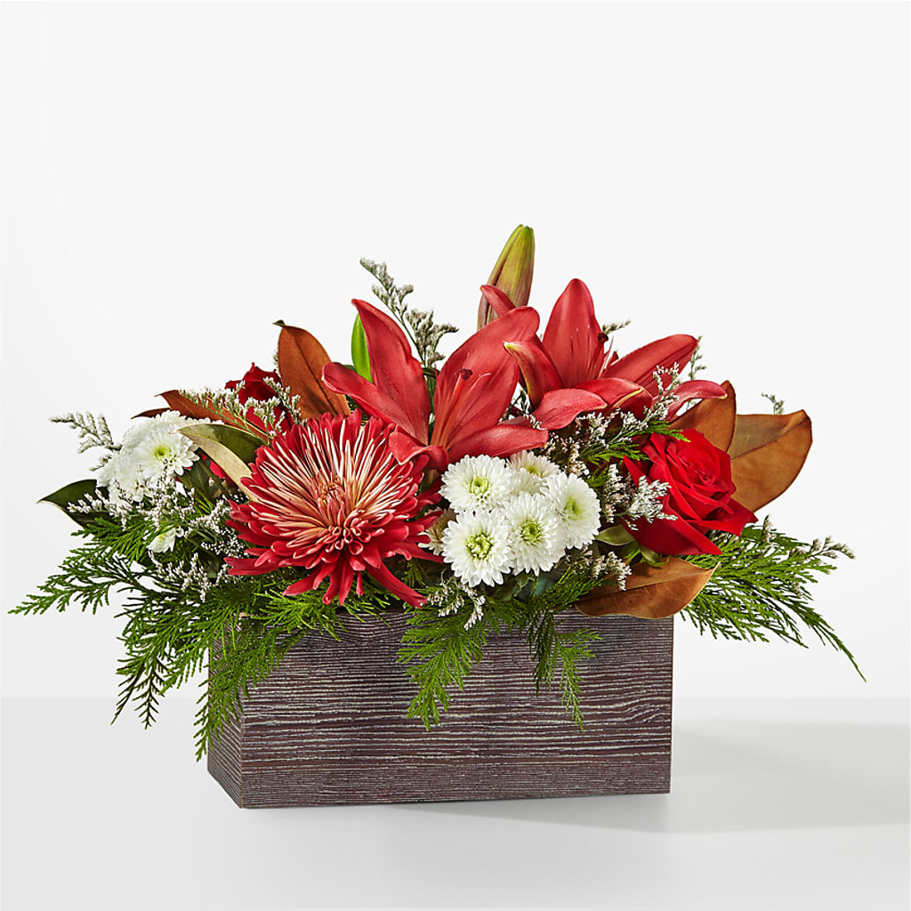 Christmas Break Bouquet – red, white flower arrangement | Ottawa, ON ...