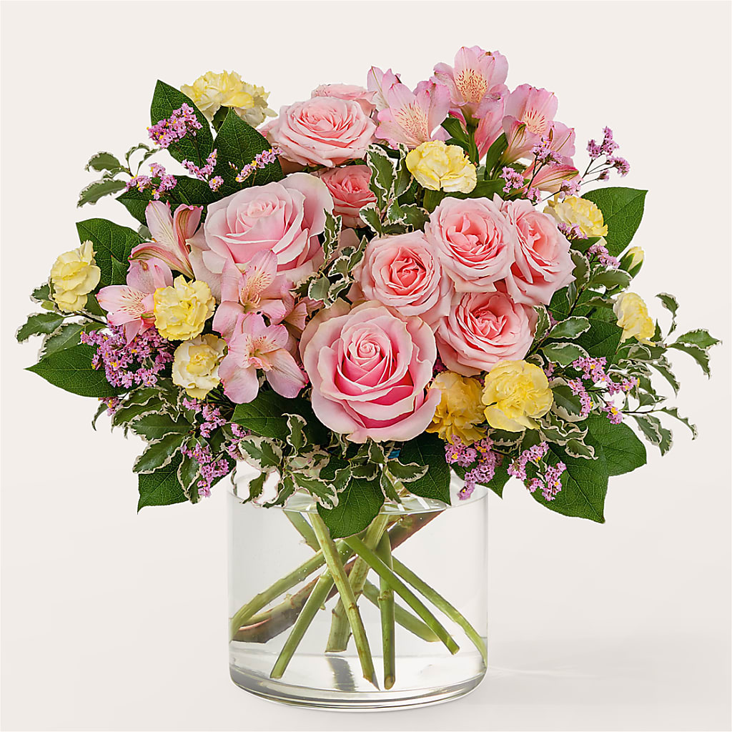 Refreshed Bouquet – pink, yellow flower arrangement | Ottawa, ON ...