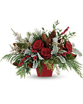 Winter Blooms Centerpiece–Talia Flowers