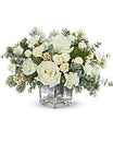 Teleflora's Arctic Blooms Bouquet – green, white flower arrangement ...